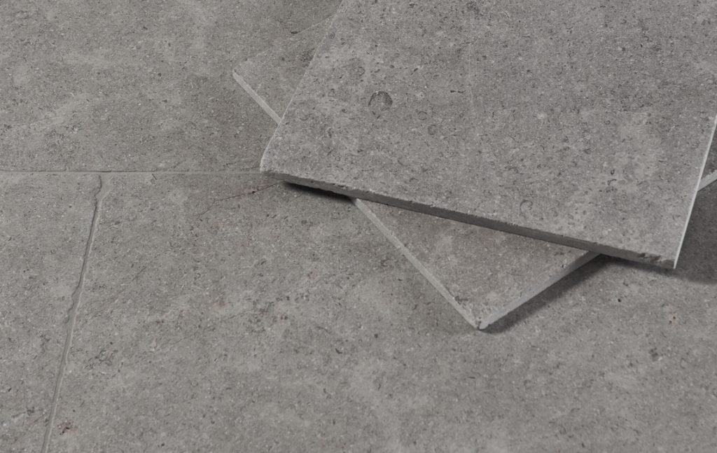 Lucca Grey Dijon Grey Tumbled Limestone - Stone Flooring Direct